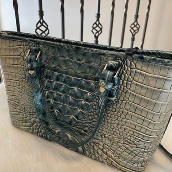 Brahmin | Bags | Brahmin Retired Mini Asher Petrol Ombre Melbourne ...